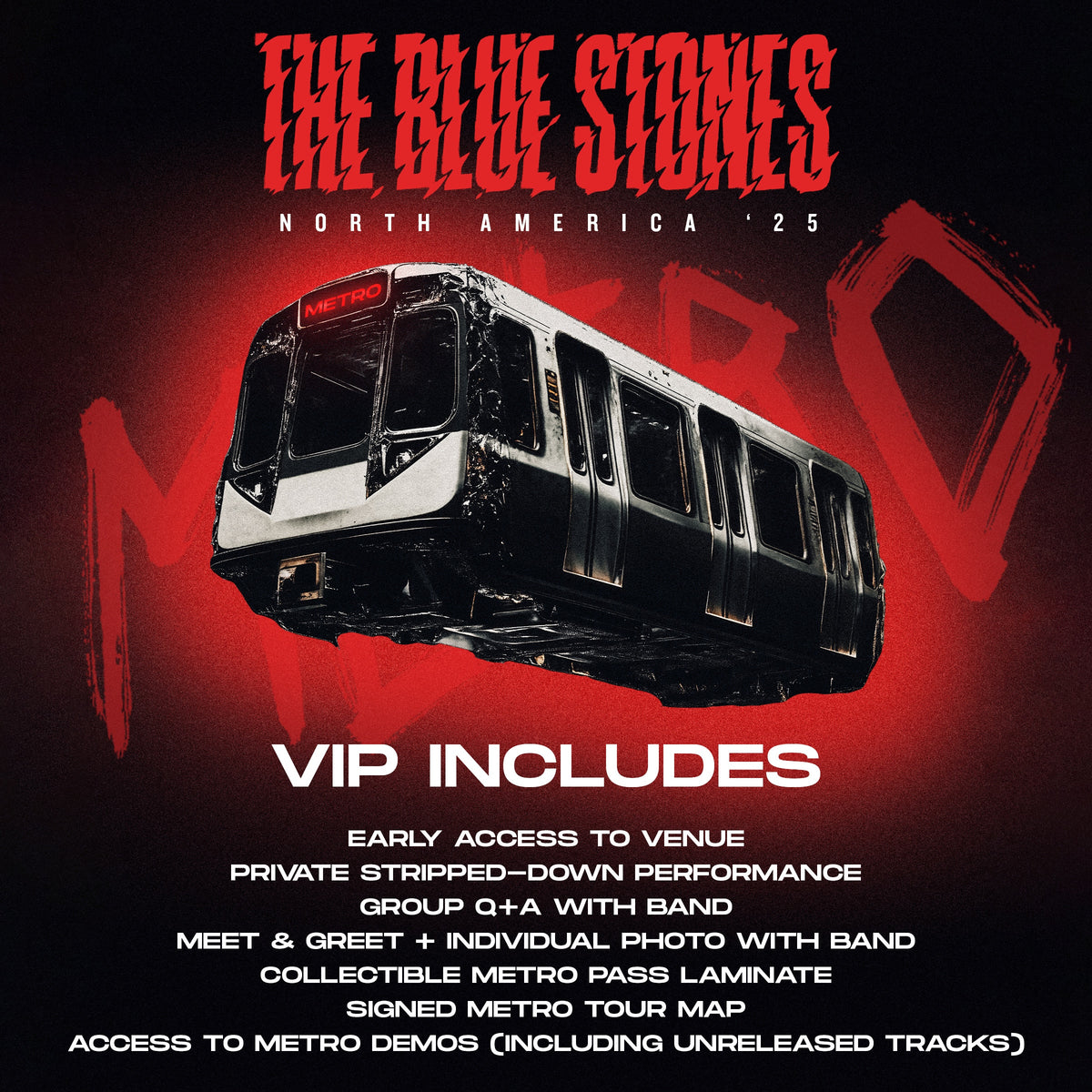 VIP Upgrade - METRO Tour '25 – The Blue Stones Official Store - Canada